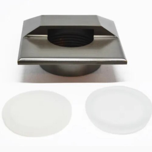 Lumien Brass Micro Recessed Square Half-Moon Top