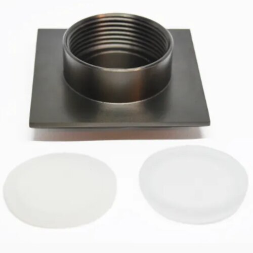 Lumien Brass Micro Recessed Square Half-Moon Top