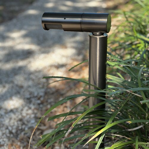 Lumien Modern L Shaped Brass Pathlight with Pro WW Module