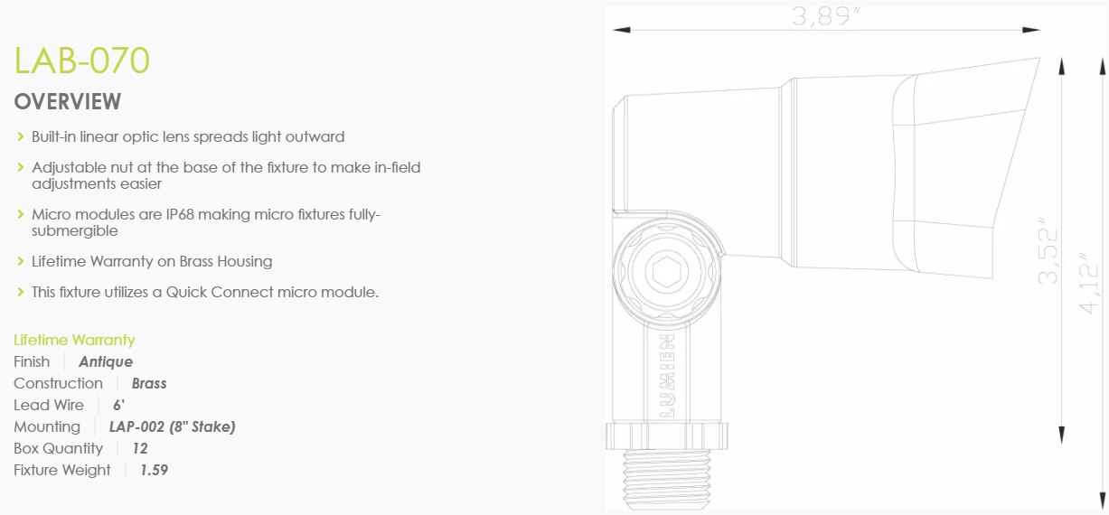 Lumien Brass Modular Micro Wash Light