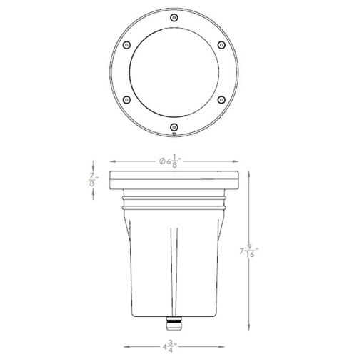 WAC Grand Inground 12V Landscape Recessed LED